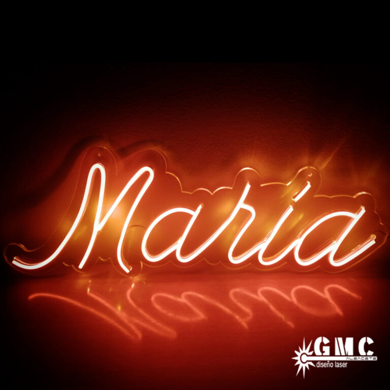Neón led con nombre personalizado - GMC Diseño Laser